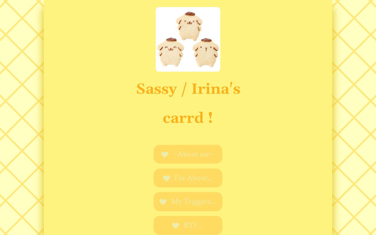 Sassy’s/Irina’s Carrd